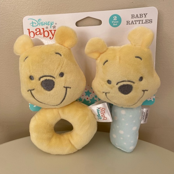 Disney | Toys | Disney Baby Winnie The Pooh 2 Pack Rattle Set | Poshmark